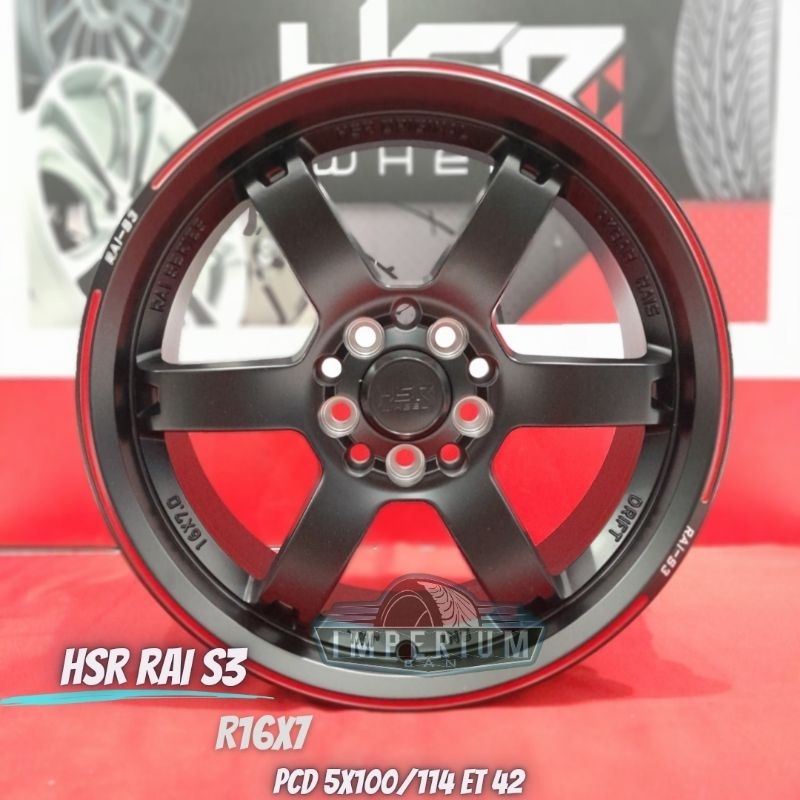 Jual Velg Mobil Original Hsr Rai S3 Ring 16 Double Pcd Sienta Altis Allnew Avanza Innova Ertiga ...