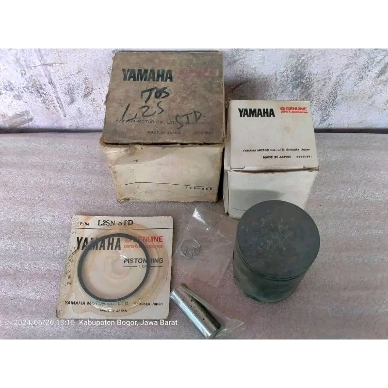 Jual Piston kit L2SN L2Super L2S Original YAMAHA GENUINE PARTS Made in ...