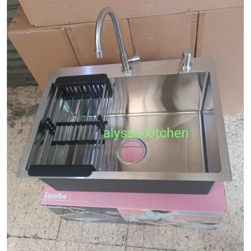 Jual Paket komplit Kitchen sink INOBE 60 cm stainless/ kitchen sink ...