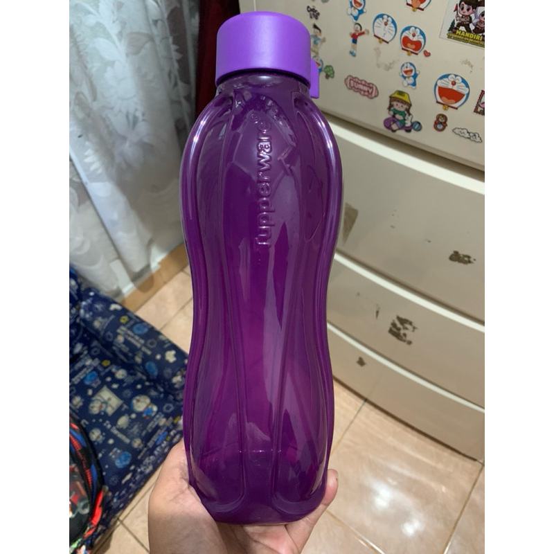 Jual 1 Pcs Eco Bottle 1 L Tupperware (tutup ulir/putar) - warna ungu ...