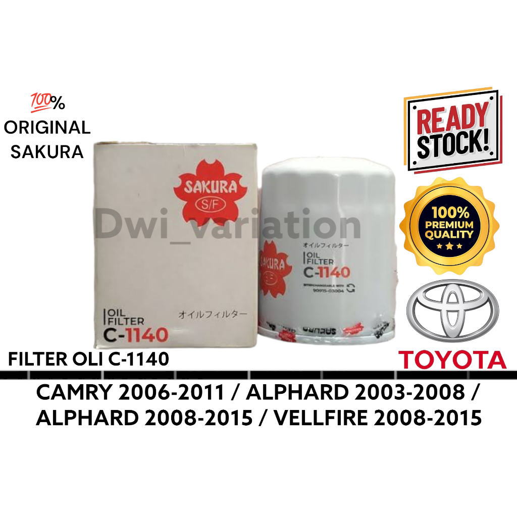 Jual FILTER OLI CAMRY 2006-2011 / ALPHARD 2003-2015 / VELLFIRE 2008 ...