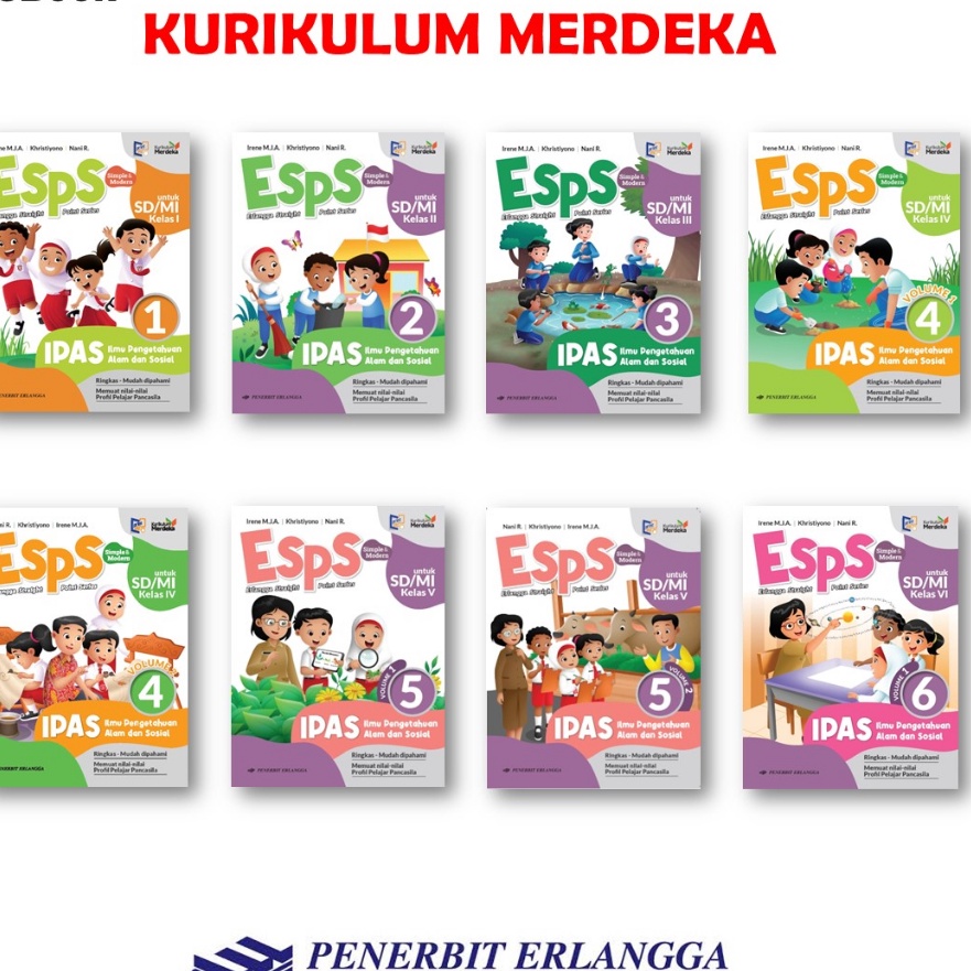 Jual KP8 Esps Ipas SD Kelas 1 2 3 4 5 6 Vol 1 dan 2 Kurikulum Merdeka | Shopee Indonesia