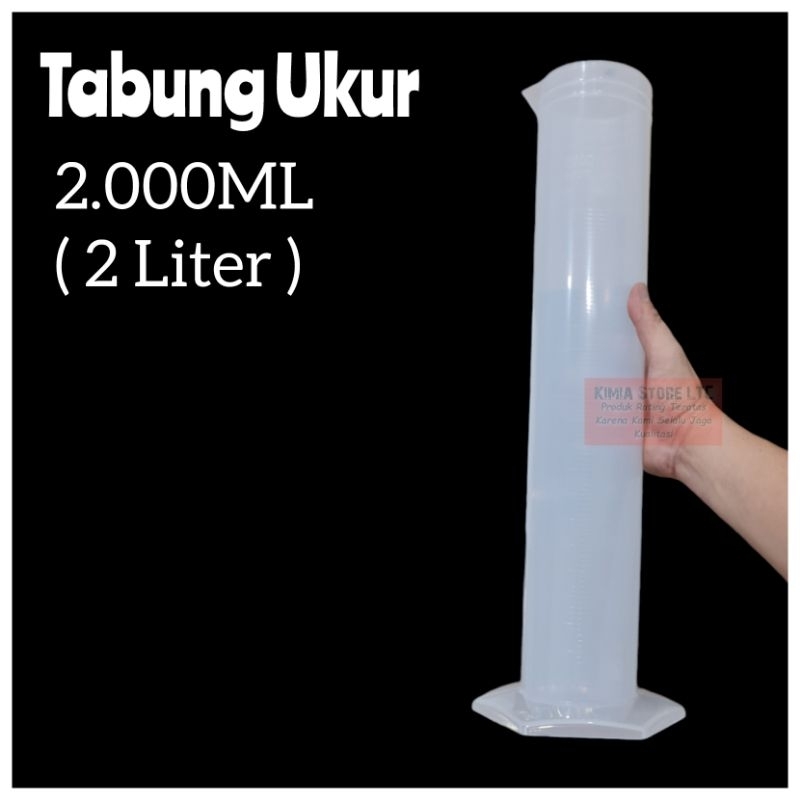 Jual TABUNG UKUR 2LITER ( 2.000ML ) / TABUNG UKUR PLASTIK 2000ML ...