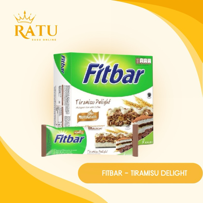 Jual FITBAR MULTIGRAIN - TIRAMISU DELIGHT - 1 BOX (5 pcs x 20 g) | Shopee Indonesia