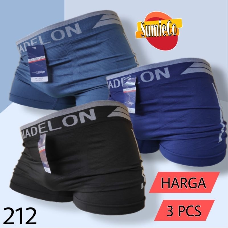 Jual SM212 (3 6 Pcs) Madelon Celana Dalam Boxer Pria Dewasa Dan Remaja ...