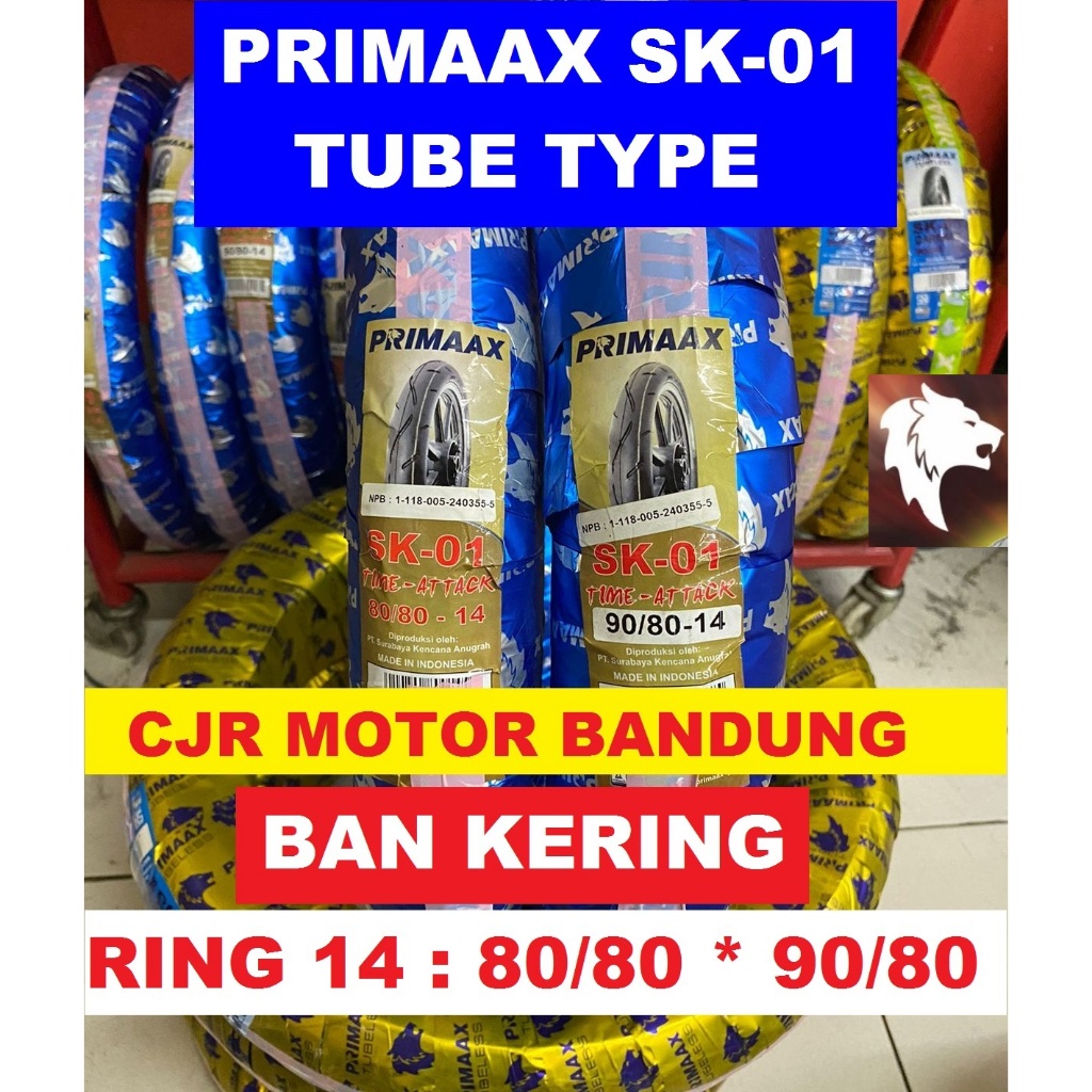 Jual BAN KERING TUBE PRIMAAX SK01 80/80 90/80 RING 14 BAN DONAT MOTOR ...