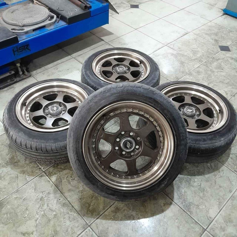 Jual VELG MOBIL RACING SECOND/BEKAS RACING WORK R15X7/8 8X100/114 ET30 ...