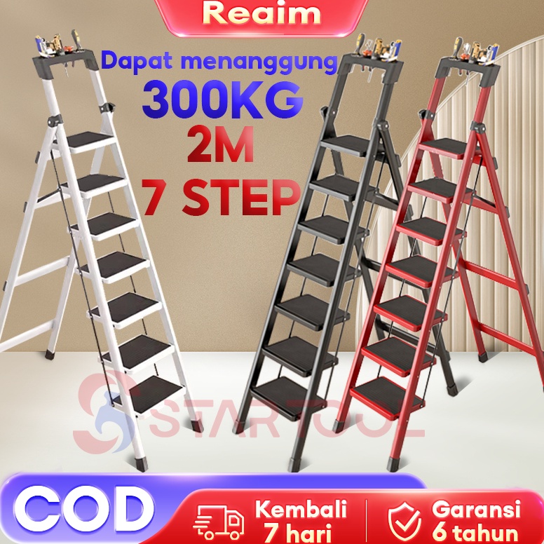 Jual Paling Diminati CODTangga 3456 Step Tangga Lipat Multifungsi Lipat ...