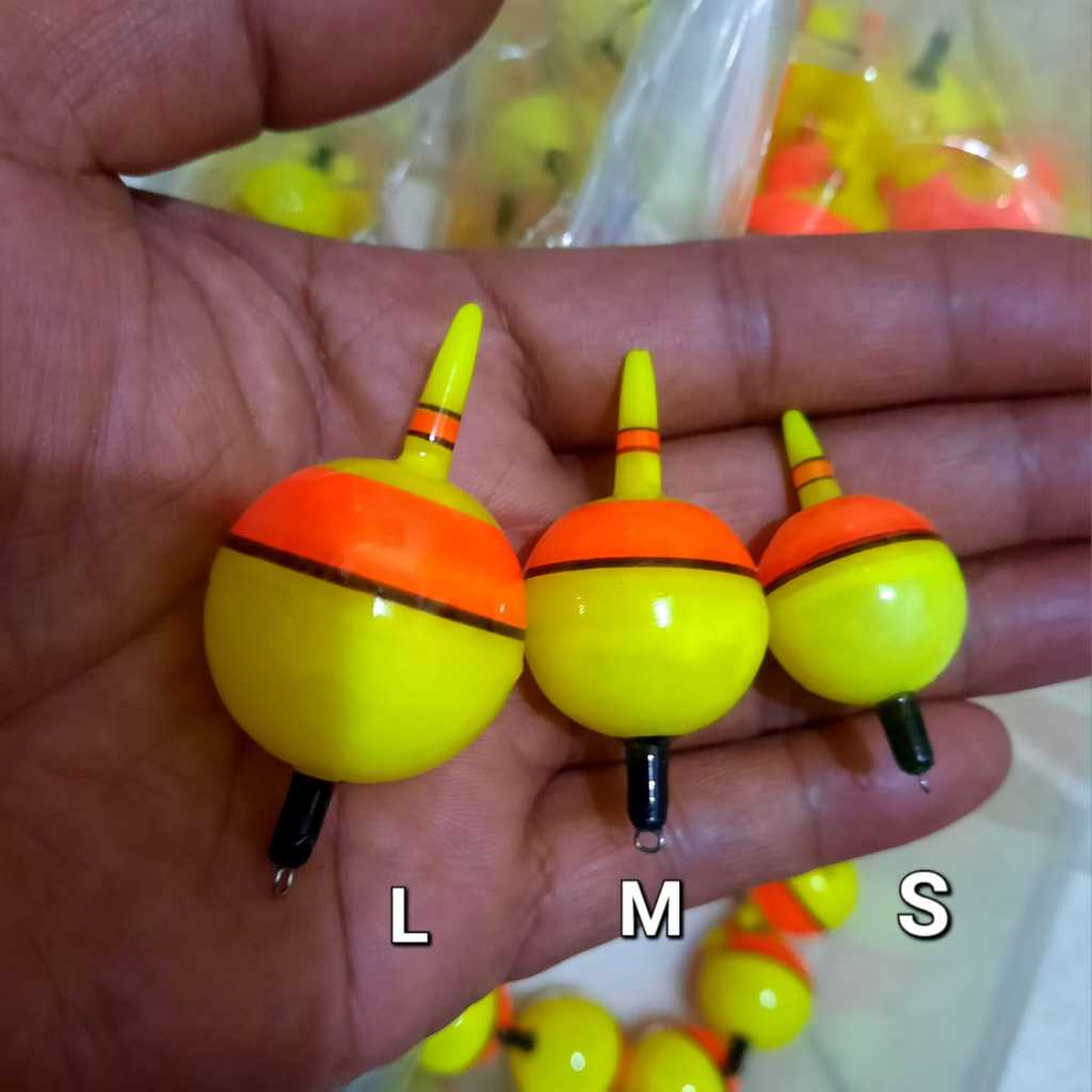 Jual Pelampung Pancing Ikan Kumbul Bulat Plastik Blitzs Warna Cerah ...