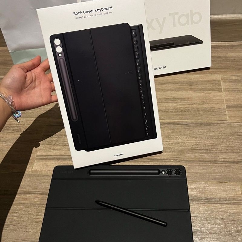 Jual BOOK Cover KEYBOARD SAMSUNG TAB S9+ | S9 FE Plus with trackpad ...