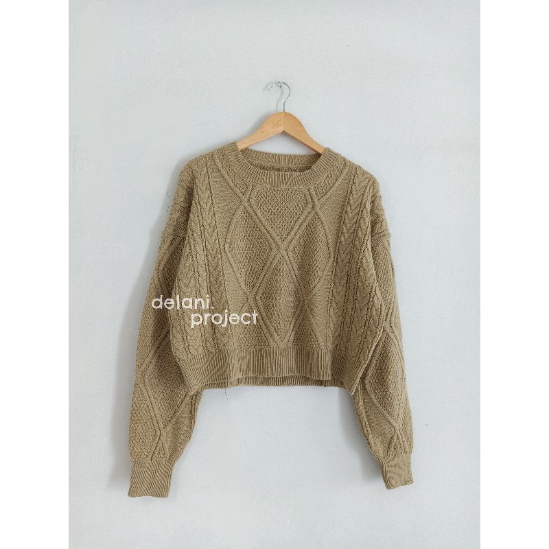 Jual Sandiego Crop Sweater Delani.Project | Shopee Indonesia