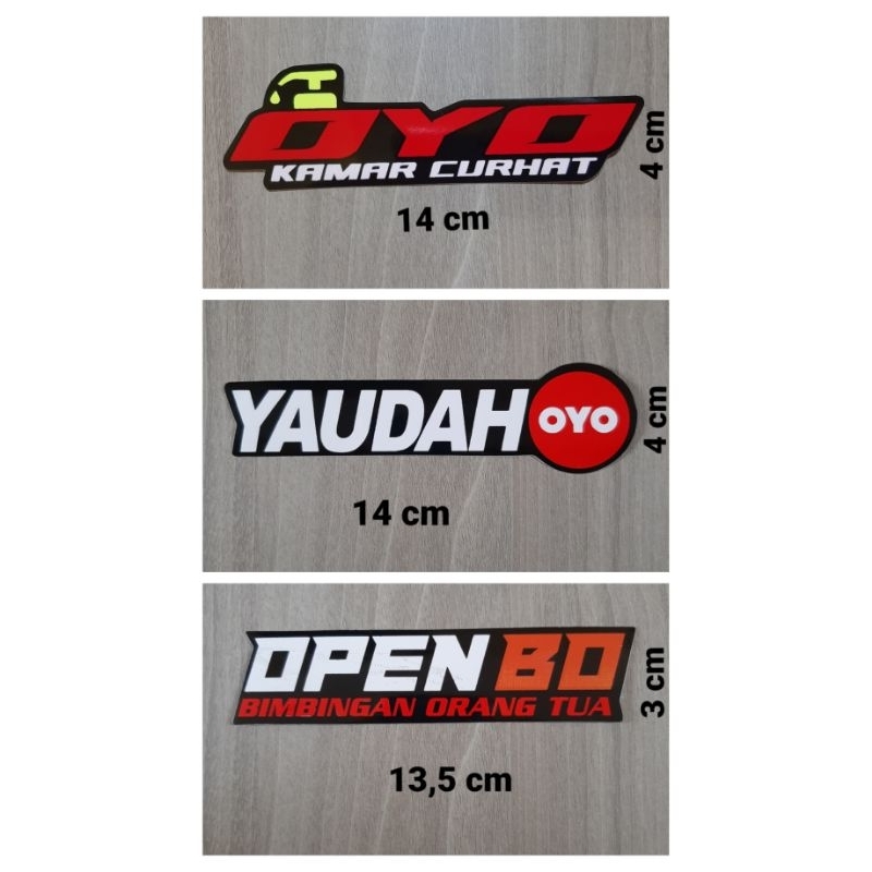 Jual STIKER GRAFTAC OPEN BO,OYO UKURAN KECIL | Shopee Indonesia