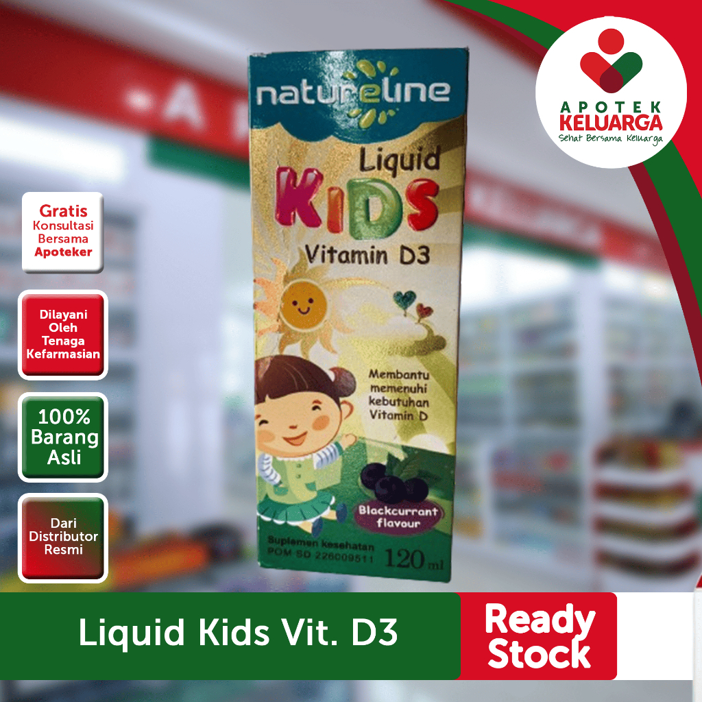 Jual Natureline Liquid Kids Vitamin D3 400 iu | Shopee Indonesia