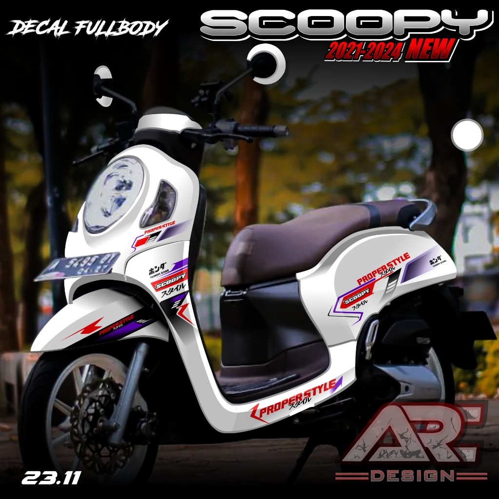 Jual (COD) TERBARU Decal Sticker Honda All New Scoopy 2021 2022 2023 ...