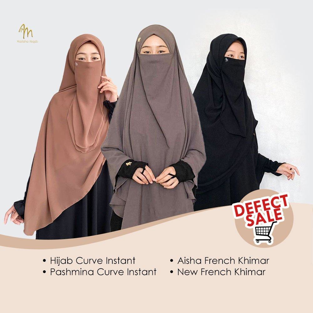 Jual Maslaha Niqab | Defect Sale | Hijab Instant | Pashmina Instant | Basic Abaya | Aisha French ...