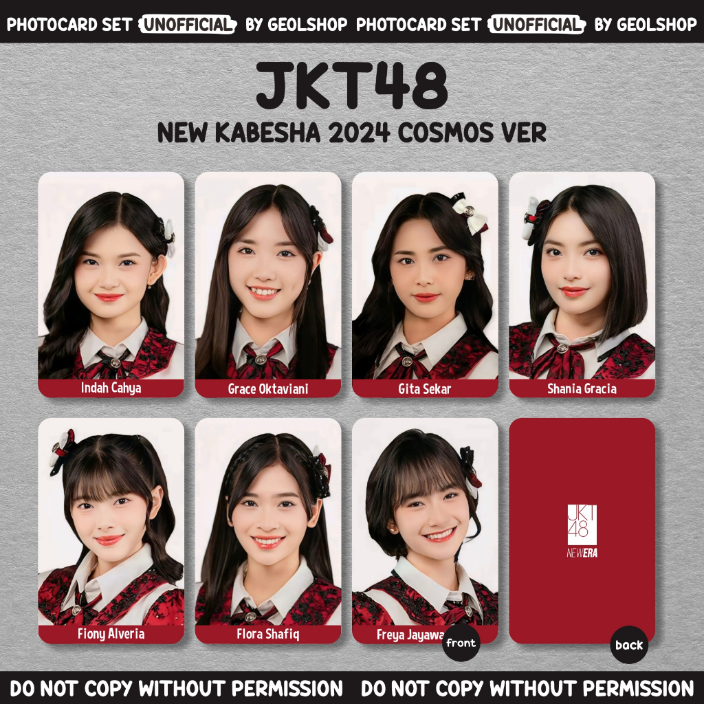 Jual PHOTOCARD UNOFFICIAL | JKT48 | NEW KABESHA 2024 | Shopee Indonesia