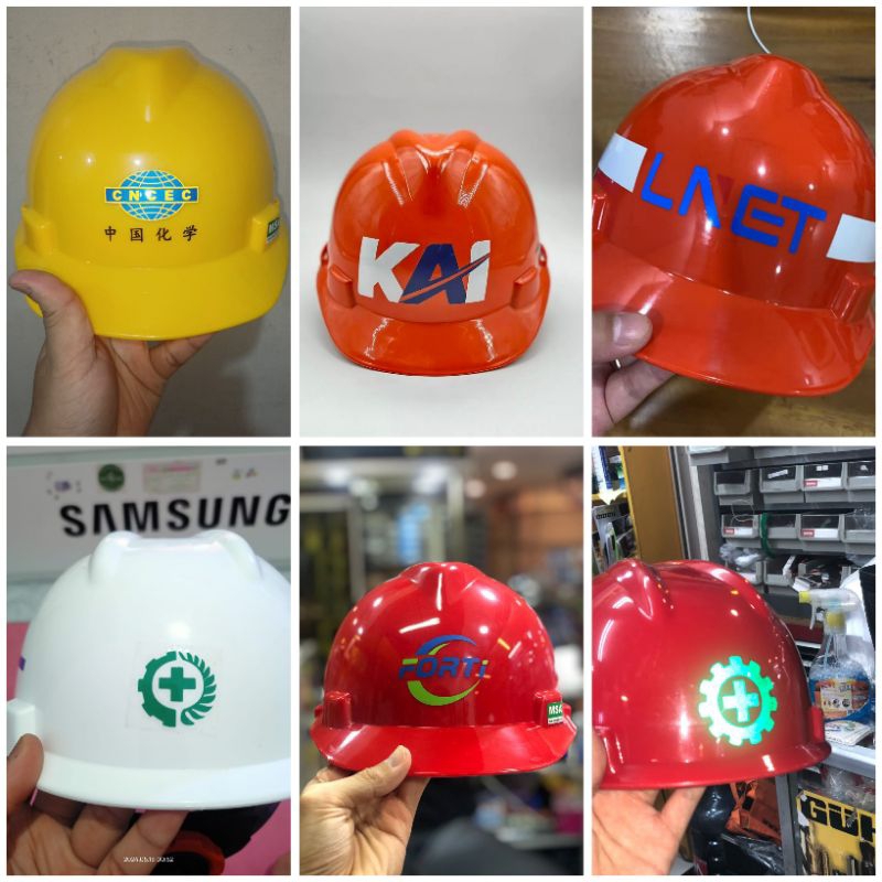 Jual Sticker custom logo perusahaan/untuk helm proyek | Shopee Indonesia