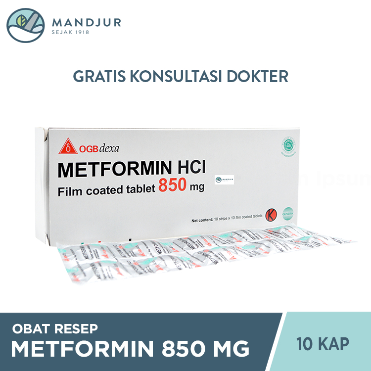 Jual Metformin 850 Mg 10 Kaplet | Shopee Indonesia