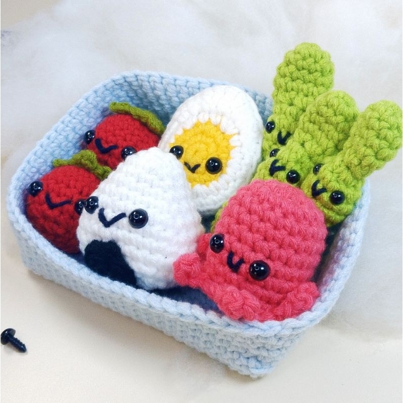 Jual PAKET Bento Box / Amigurumi Plushie / Boneka Rajutan / Crochet ...