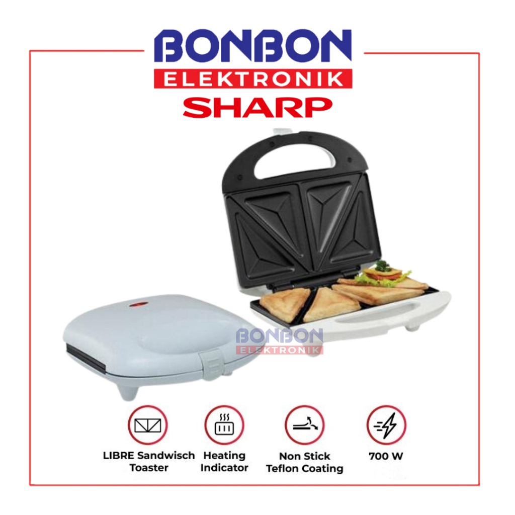 Jual Sharp Toaster KZS-70L(W) LIBRE Sandwich Toaster - Pemanggang Roti ...