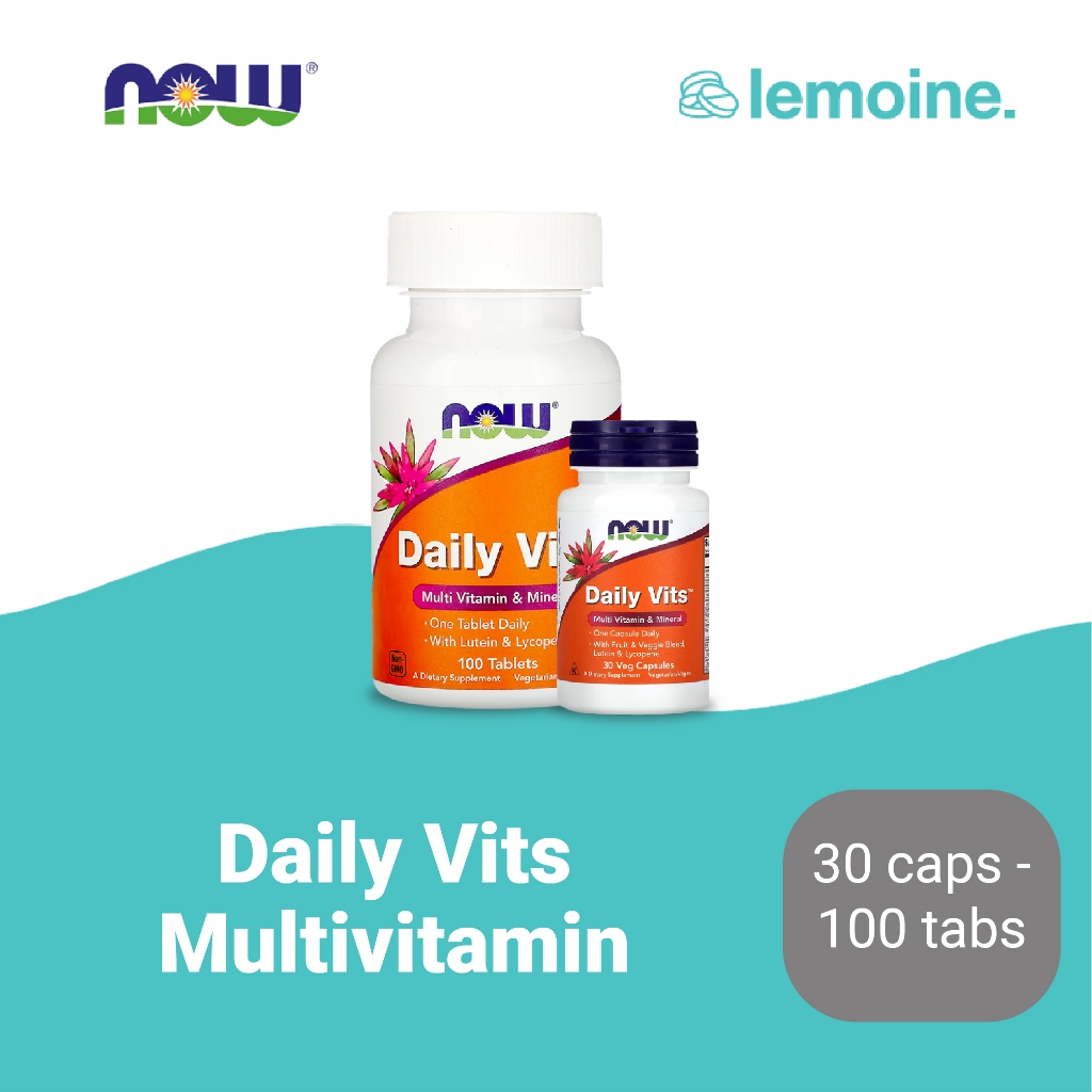 Jual Now Daily Vits Multi varian isi 100 30 tablets Vitamin Untuk Daya ...