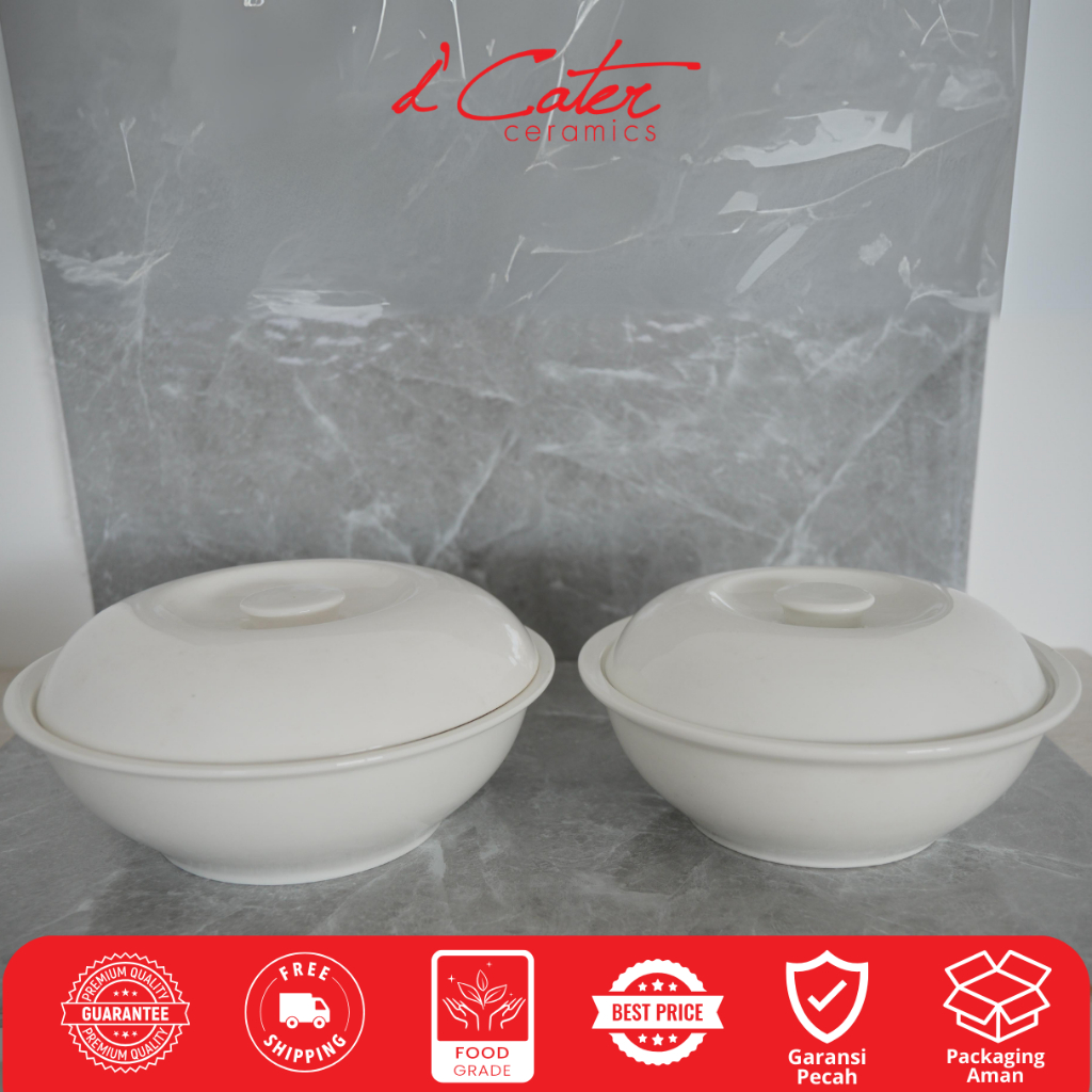 Jual Tempat Wadah Nasi Keramik K247 (19,5 cm) dan K131 (25 cm) Tinggi ...