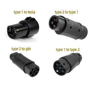 Jual Electric Vehicle Charging Connector Type 2 to Type 1 J1772 EV ...