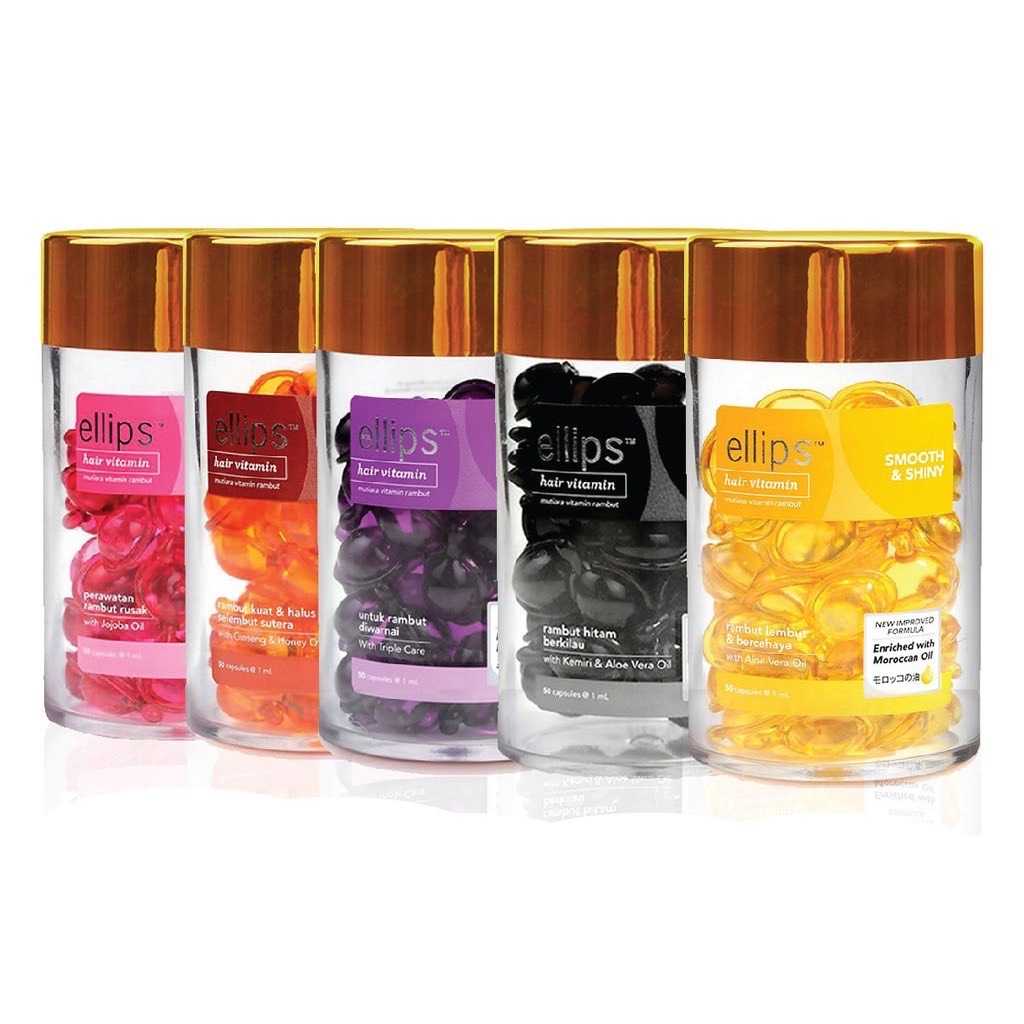 Jual ELLIPS HAIR VITAMIN MOROCCAN JAR ISI 50 CAPSULE | Shopee Indonesia