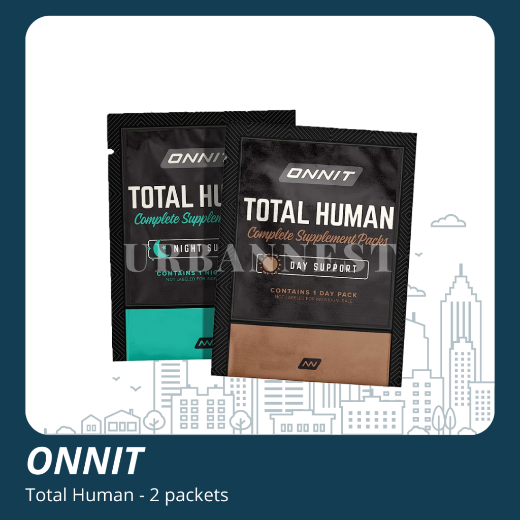 Jual ONNIT Total Human 1 serving Day Night B complex alpha brain new ...