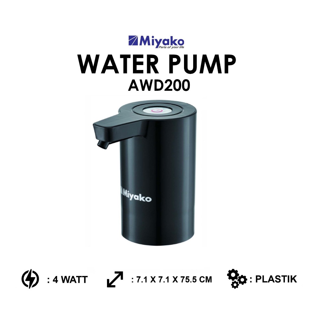 Jual Miyako AWD200 Water Pump Galon Air 4 Watt Pompa Galon Elektrik AWD ...
