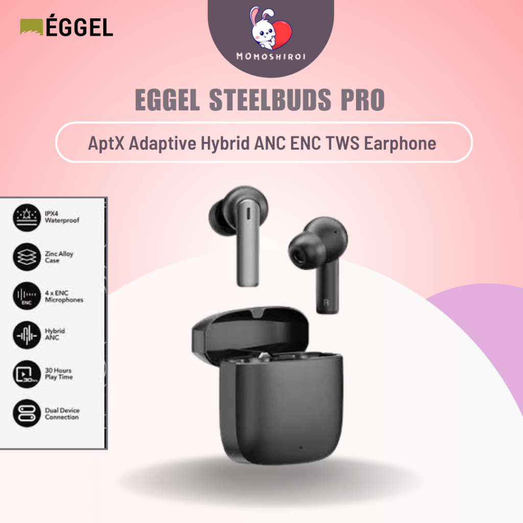 Jual Eggel SteelBuds Pro AptX Adaptive Hybrid ANC ENC TWS Bluetooth ...
