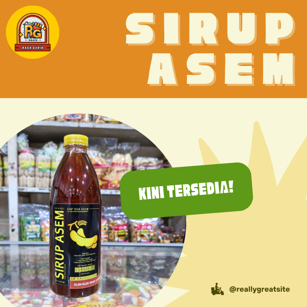Jual Sirup Asem Aseli (Kemasan Botol 600 mL) | Shopee Indonesia