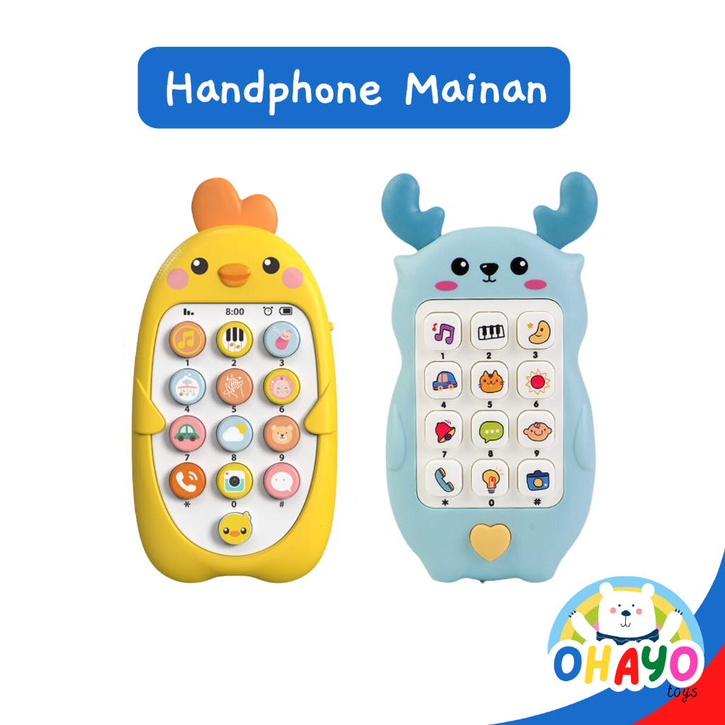 Jual Mainan Musik Handphone Telepon HP Teether Edukasi Anak Bayi Laki ...