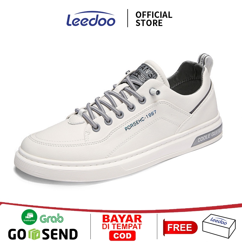 Jual Leedoo Sepatu Pria Formal Sneakers Original Muda Kekinian Tali ...