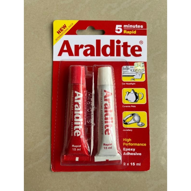 Jual Lem Merah Araldite 2 x 15ml Epoxy Adhesive | Shopee Indonesia