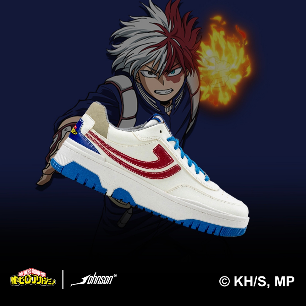 Jual SEPATU SNEAKERS JOHNSON X MY HERO ACADEMIA - TODOROKI | Shopee ...