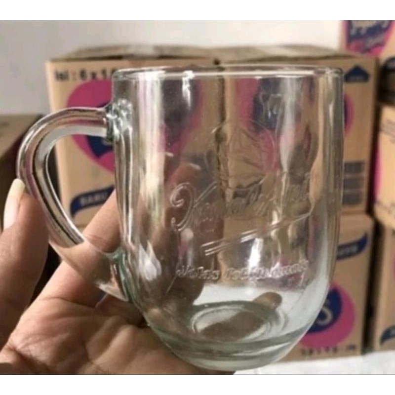 Jual gelas kaca cantik untuk minum teh, kopi, juice | Shopee Indonesia