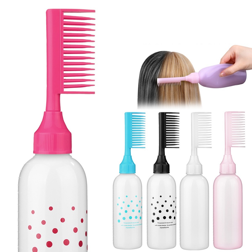 Jual Botol Cat Sisir Besar 2 in 1 Semir Rambut Aplikator Ujung Sisir ...