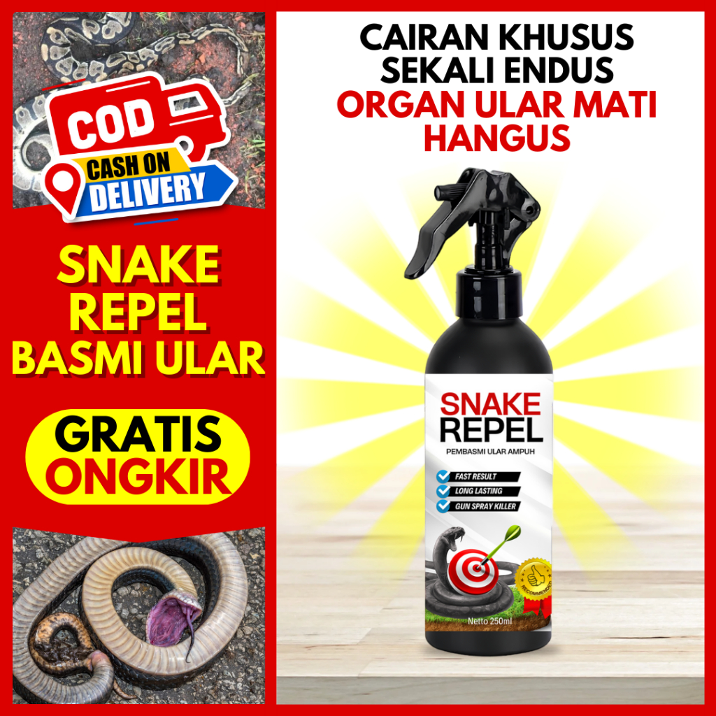 Jual SNAKE REPEL PEMBASMI ULAR Lenyapkan Sampai Sarang, Rumah Aman Anti ...