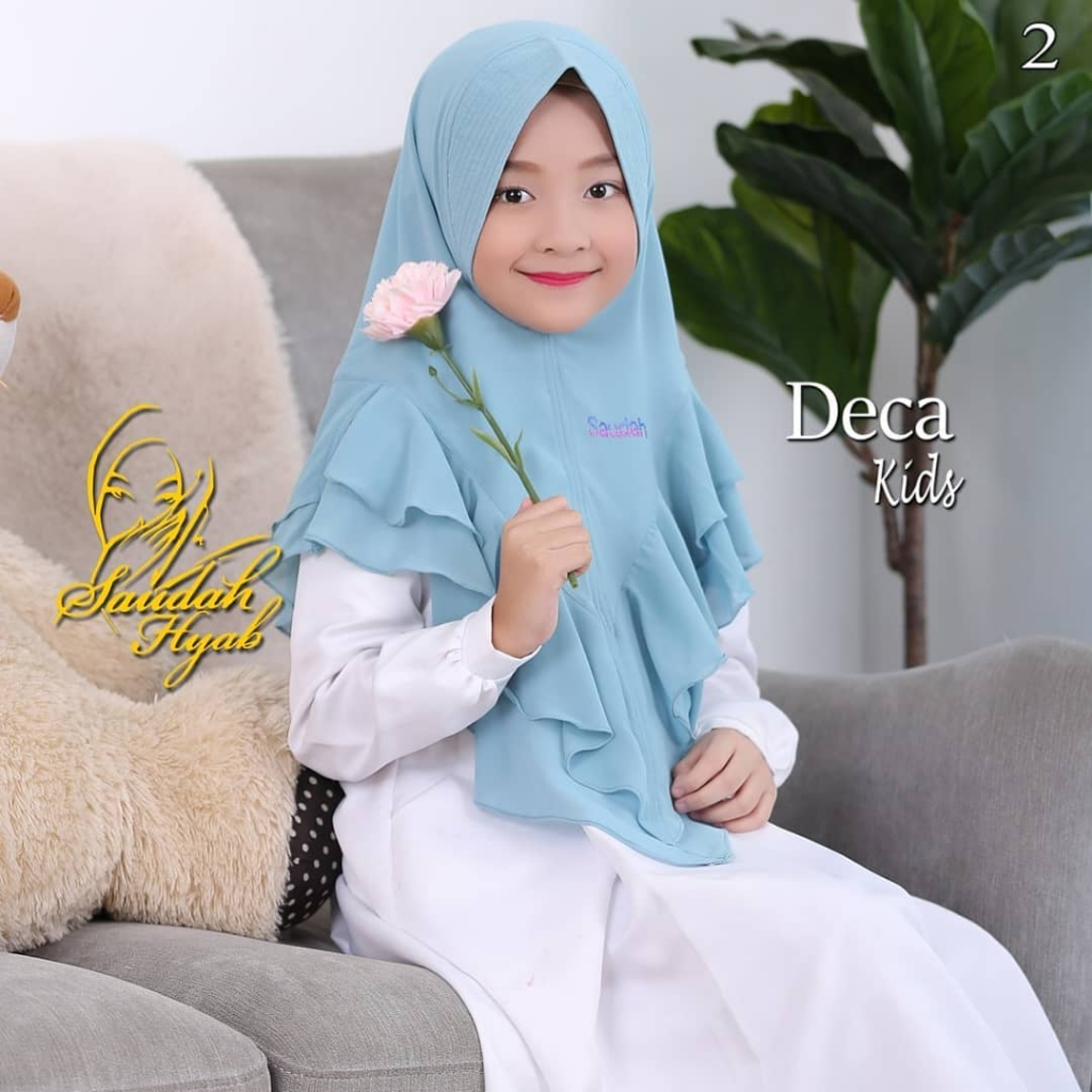 Jual Jilbab Hijab Kerudung Instan Khimar Anak Perempuan Deca Kids ...