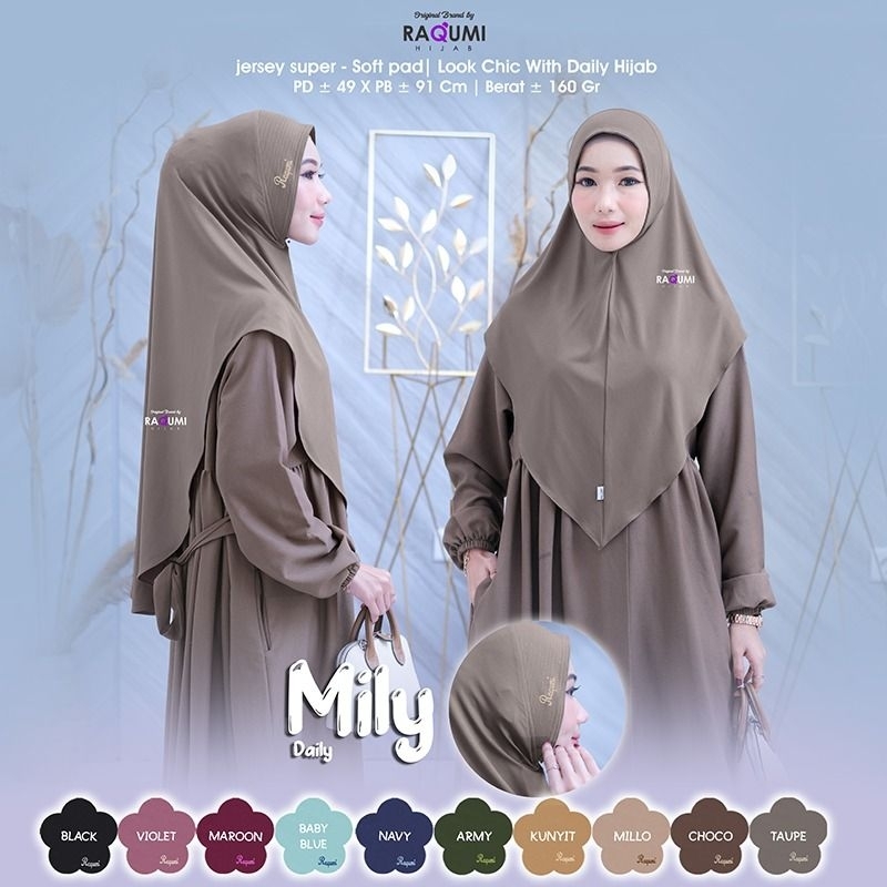 Jual PREMIUM DAILY HIJAB BY RAQUMI HIJAB // MILY DAILY // HIJAB DAILY ...