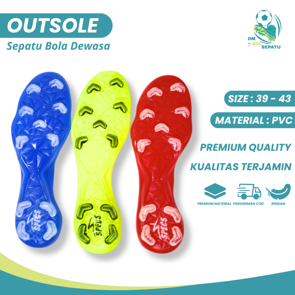 Jual Outsole _ sol Telapak Sepatu Bola Specs Original I Bawahan telapak ...