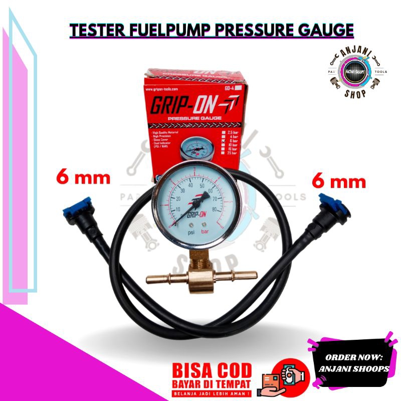 Jual Fuel Pump Tester merek GRIB ON 6mm×6mm Alat Cek Ukur Tekanan Bahan ...