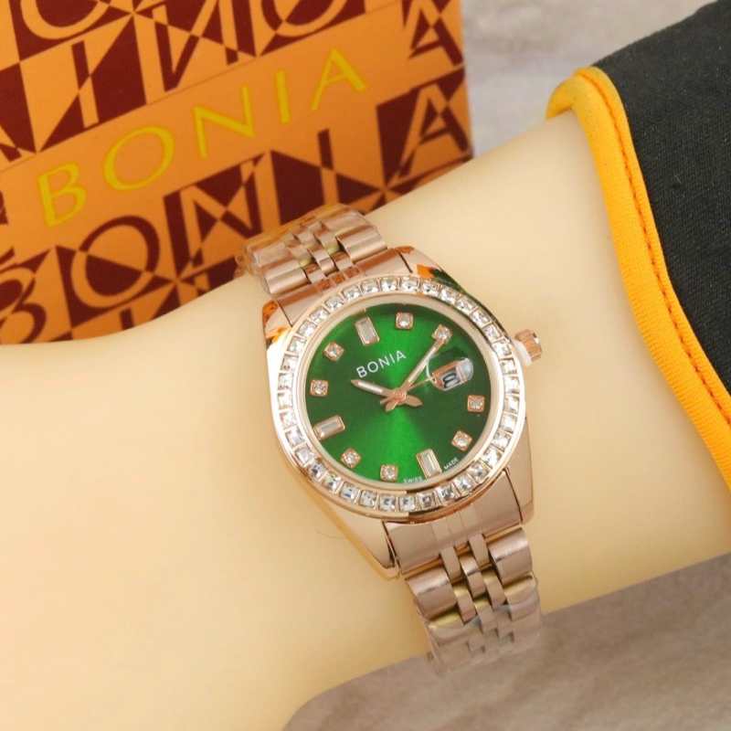 Jual Jam Tangan Bonia Wanita Premium AAA+ Diamond Case Tangal Aktif ...