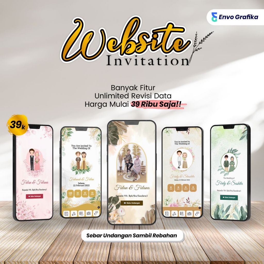 Jual UNDANGAN WEBSITE PERNIKAHAN PREMIUM | UNDANGAN WEB TEMA PREMIUM ...