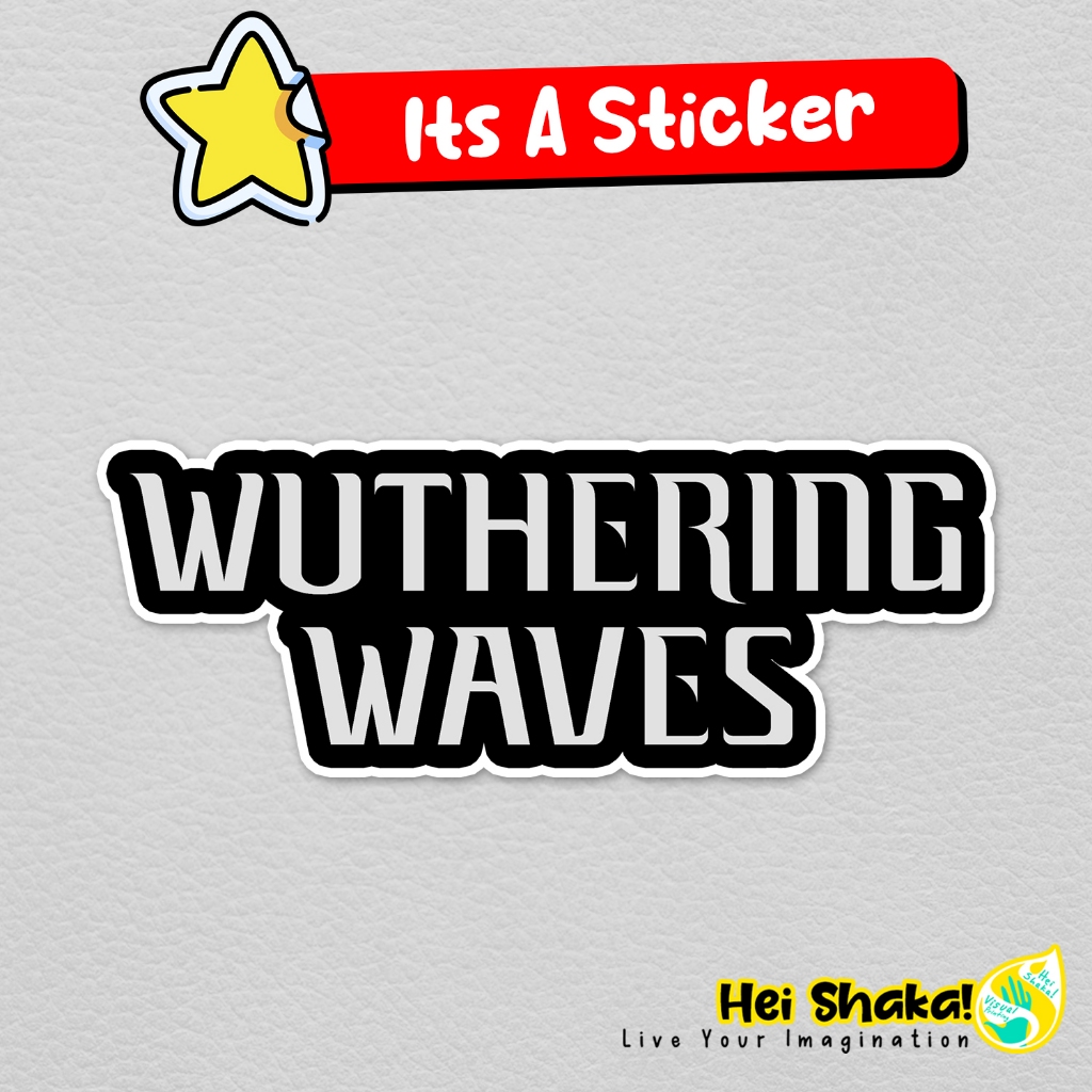 Jual Stiker Wuthering Waves Logo Sticker Gaming Game Vinyl Anti Air ...