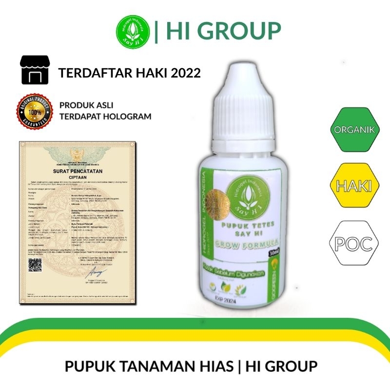 Jual Pupuk Tetes SAY HI Grow Formula | HI GROUP | Shopee Indonesia