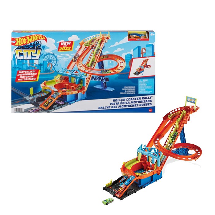 Jual Hot Wheels Roller Coaster Rally Diecast Track Set | Shopee Indonesia
