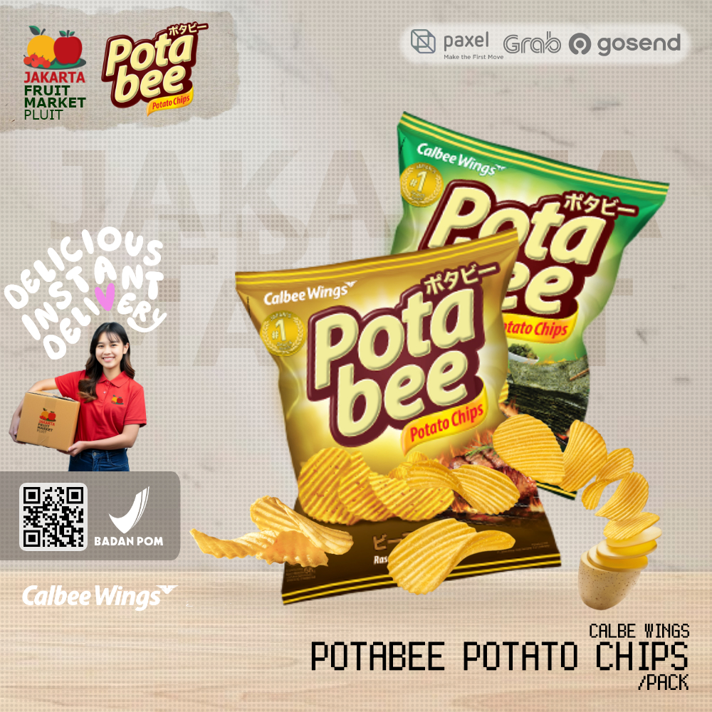 Jual POTABEE ALL grilled seaweed bbq beef snack camilan keripik kentang ...