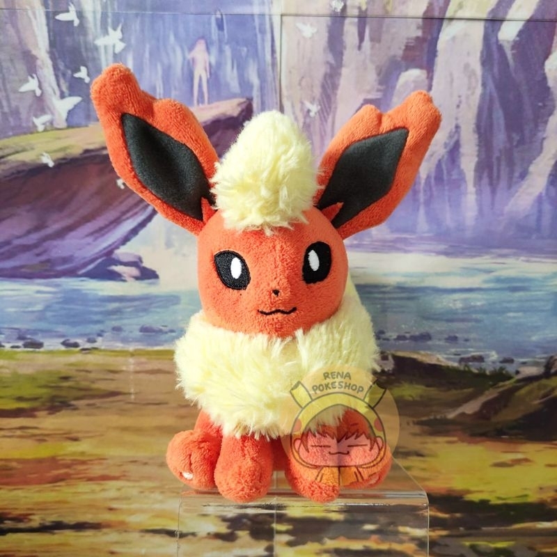 Jual Boneka Pokemon Fit Flareon Pokefit Sitting Plush | Shopee Indonesia